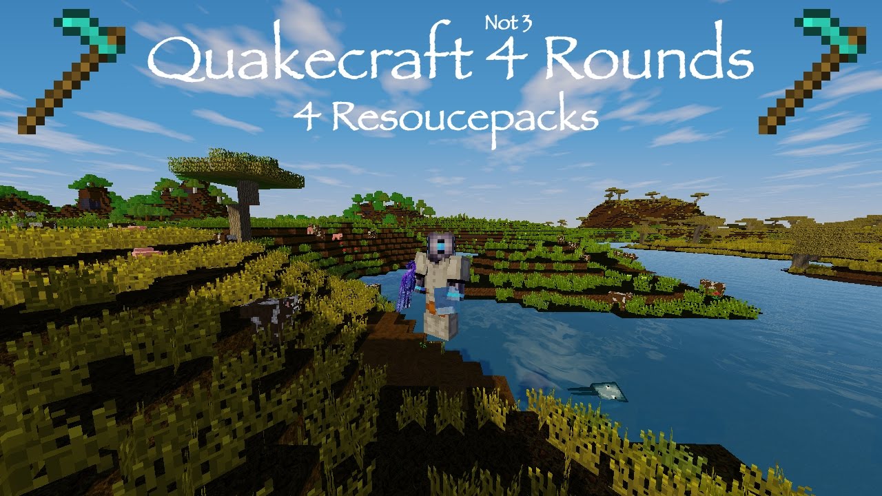 Minecraft: Quakecraft 3 rounds #3: Weird Resourcepacks - YouTube