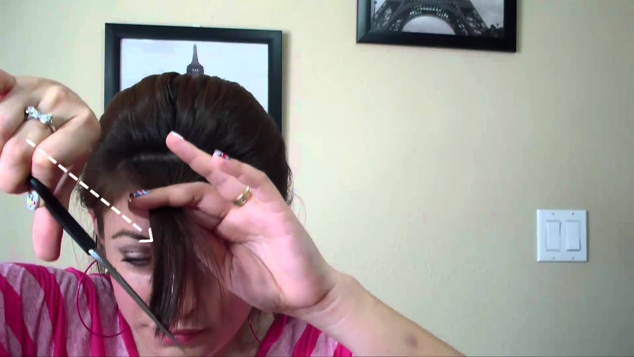 Two different ways on how to cut your Bangs - YouTube