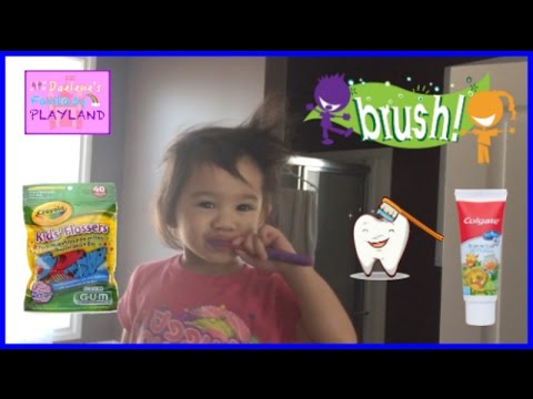 BRUSHING AND FLOSSING BABY TEETH FOR KIDS! How to brush and floss ...