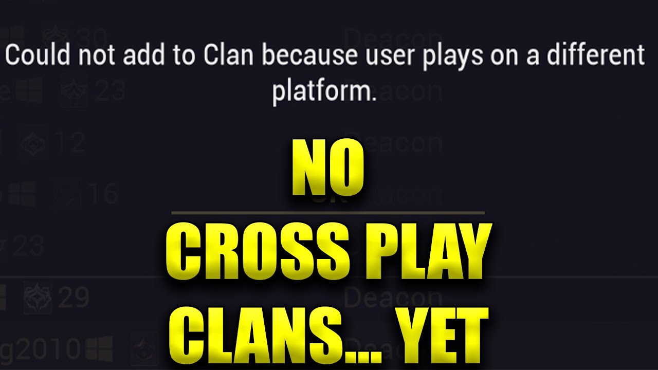 Warframe Cross Platform Play Clans Not Here Yet In Abyss Of Dagath ...