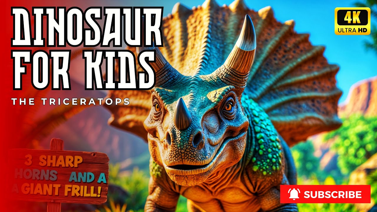 Meet the Triceratops! | Dino Facts in 3 Minutes | Fun Dinosaur Video ...