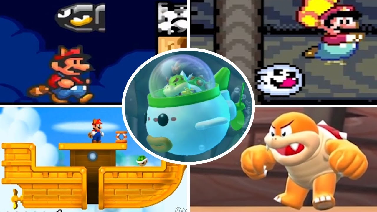 Evolution of - Airship Level in Super Mario 2D Jump'n'Runs - YouTube