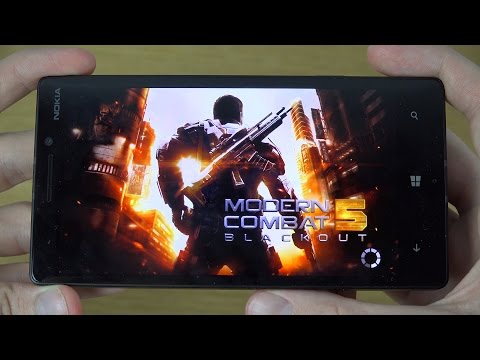 Modern Combat 5 Nokia Lumia 930 Windows Phone 8.1 4K Gaming Review