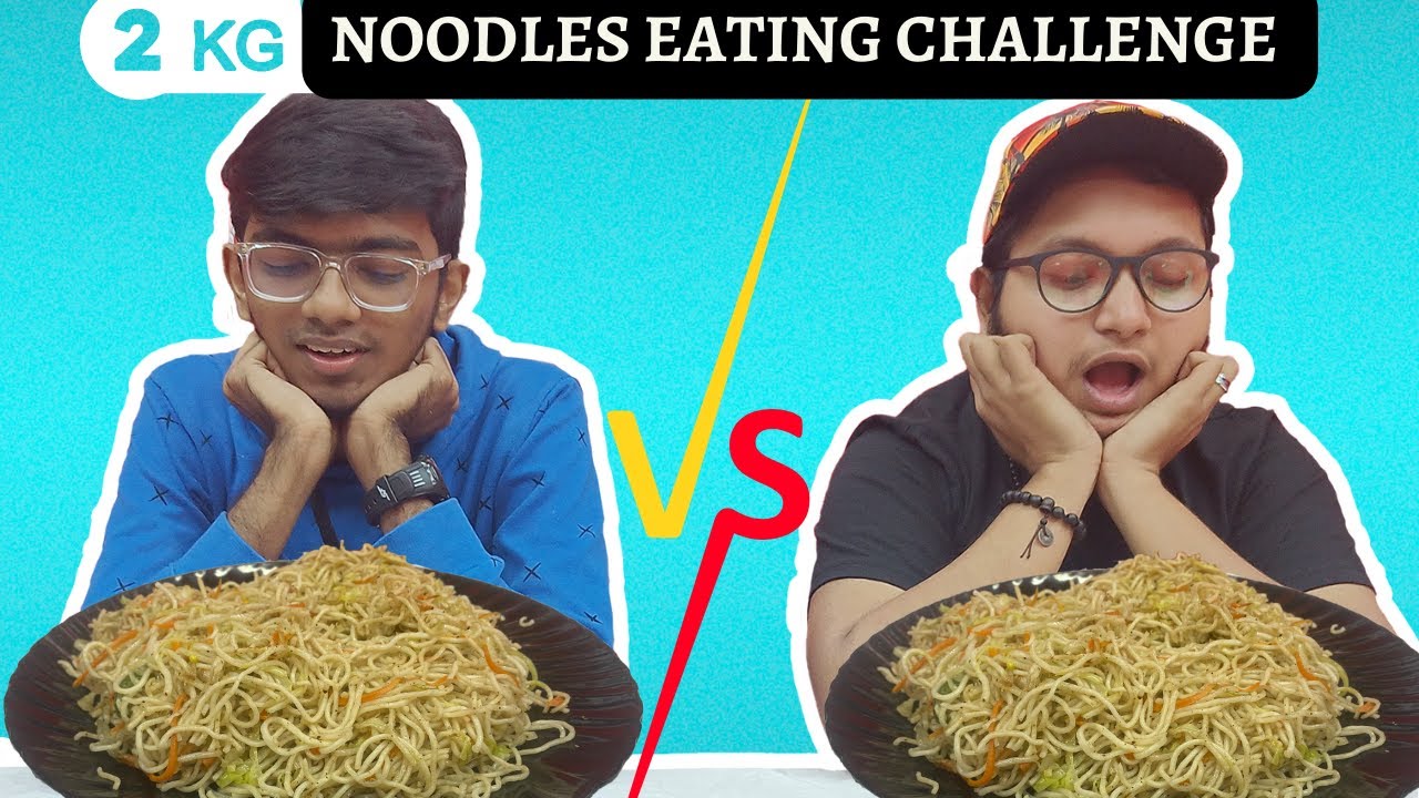 2 KG SPICY NOODLES EATING CHALLENGE 🔥CHOW MEIN EATING COMPETITION ...
