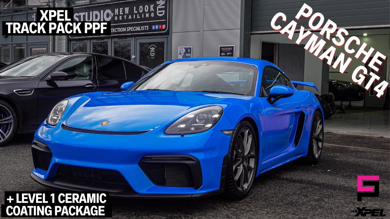 Brand New Shark Blue Porsche GT4 in for Xpel Track Pack PPF + Ceramic ...