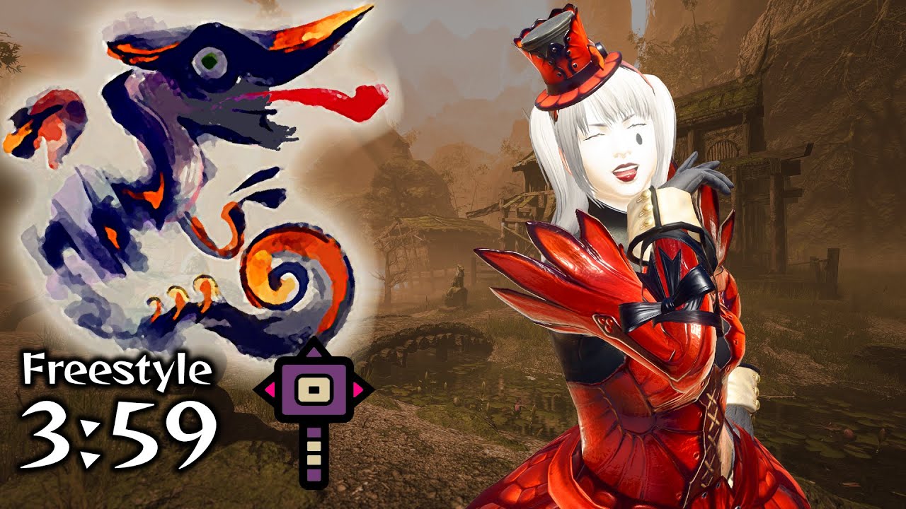 MHR Sunbreak: Risen Chameleos Vs. Courage Elemental Hammer - 傀異克服オオナズチ ...