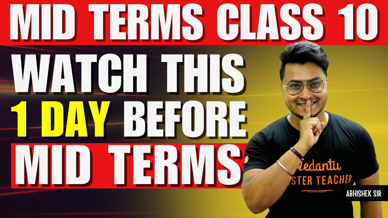 Last-Minute Tips & Stress Buster for Acing Midterm Exams 2023🔥| Class 10 Term 1 Preparation Tips ...