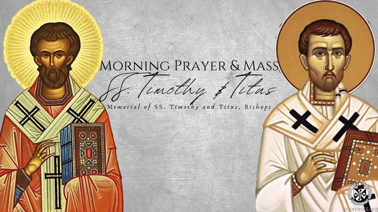 1/26/23 Thu | 7:15 Prayer & 8:00 Mass | Saints Timothy & Titus - YouTube