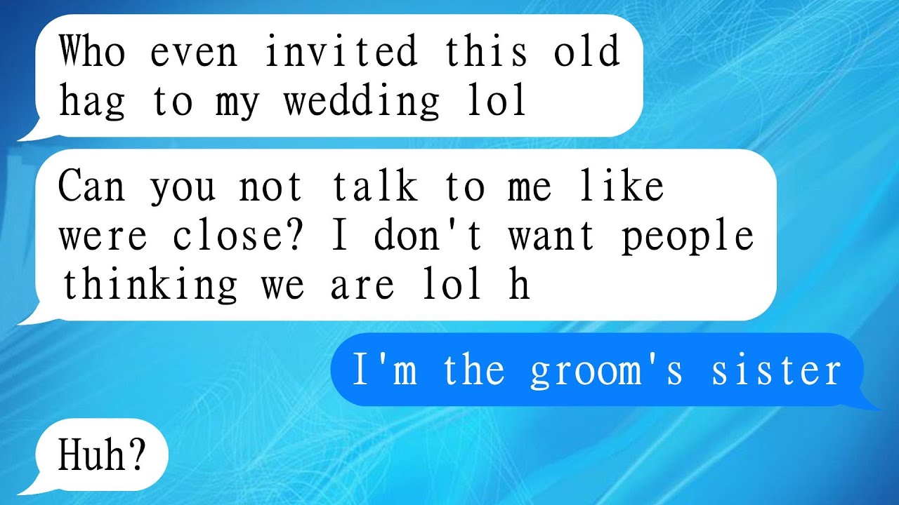 The bride purposely poured wine on me without recognizing me. - YouTube