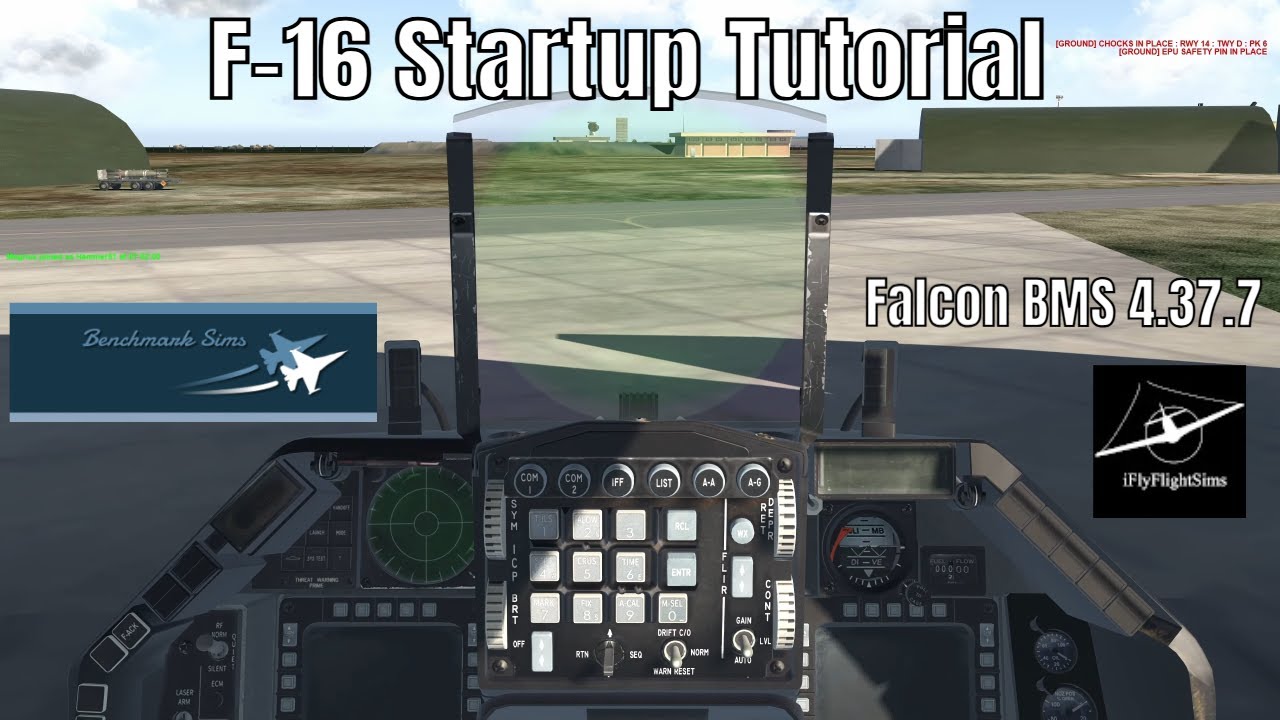 F-16 Startup, Taxi, and Takeoff Tutorial #falconbms #falcon #flightsim ...