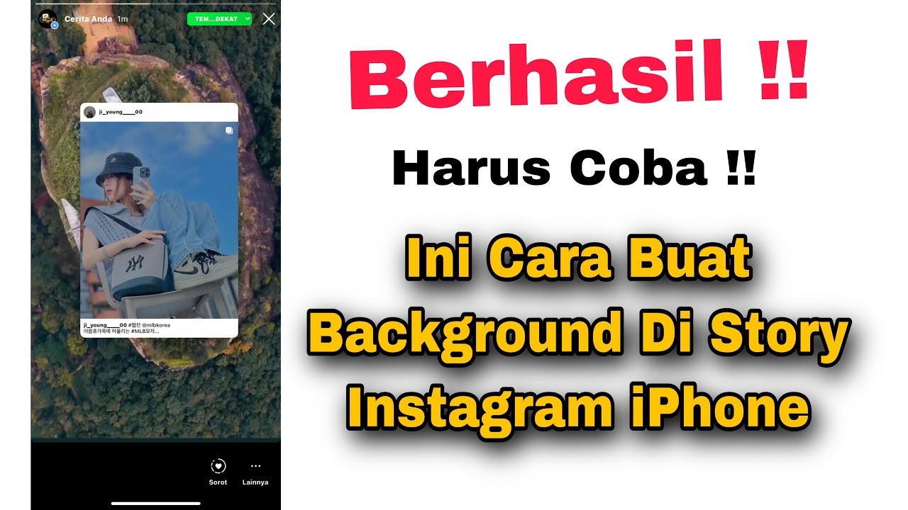 Cara Membuat Background Repost InstaStory iPhone - YouTube