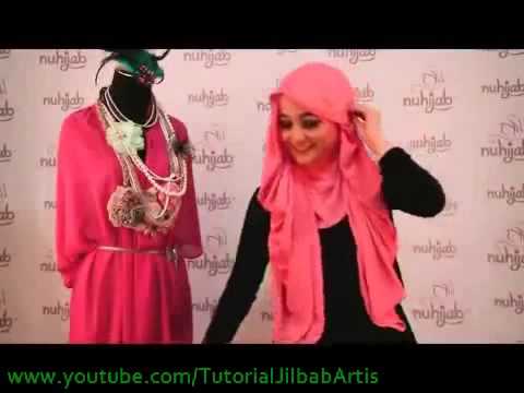 Tutorial Jilbab Simple   Hijab TNI Turban Ninja Instant Pink ala Nuhijab #12   Hijab Modern Fatin yo