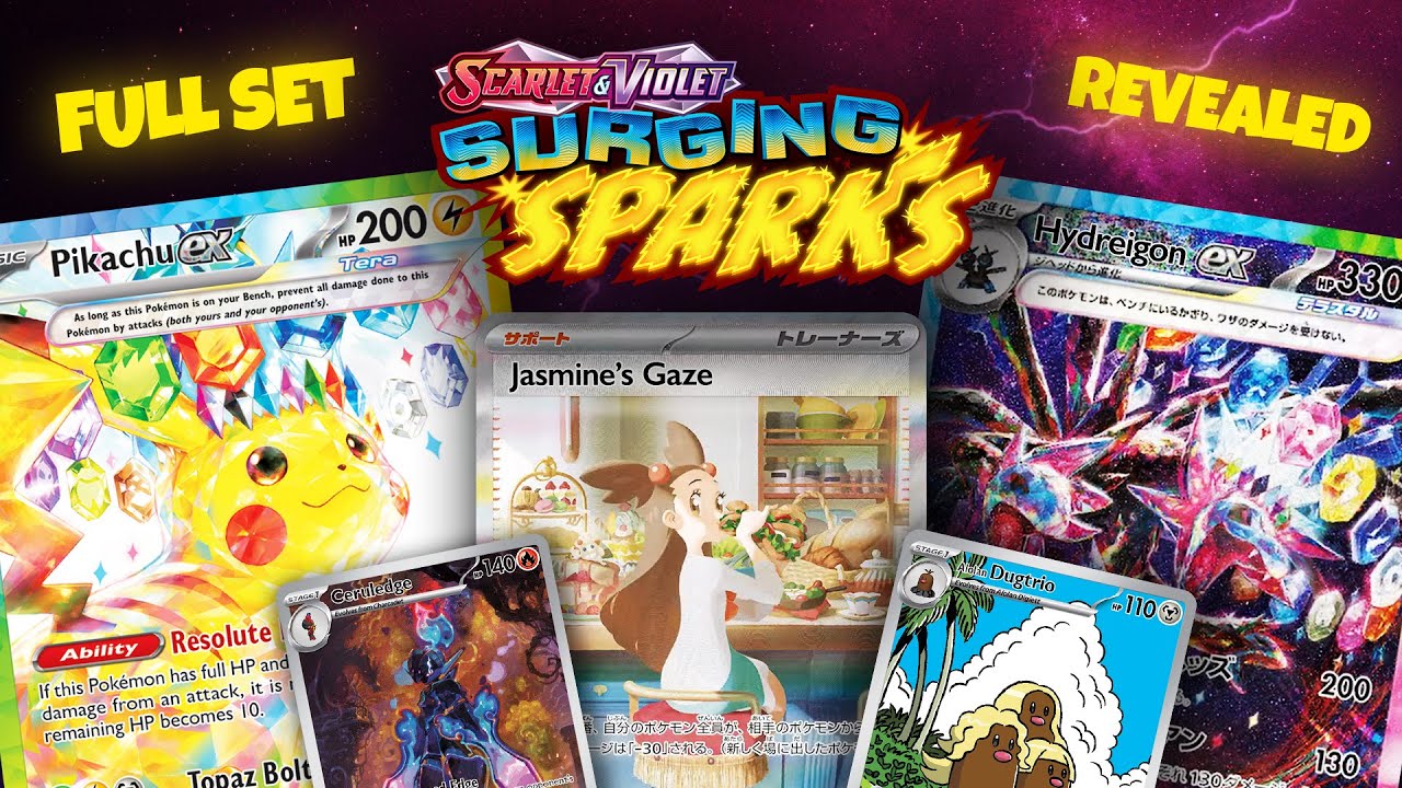 We know EVERYTHING... Surging Sparks Set Revealed (2024 Pokemon) - YouTube