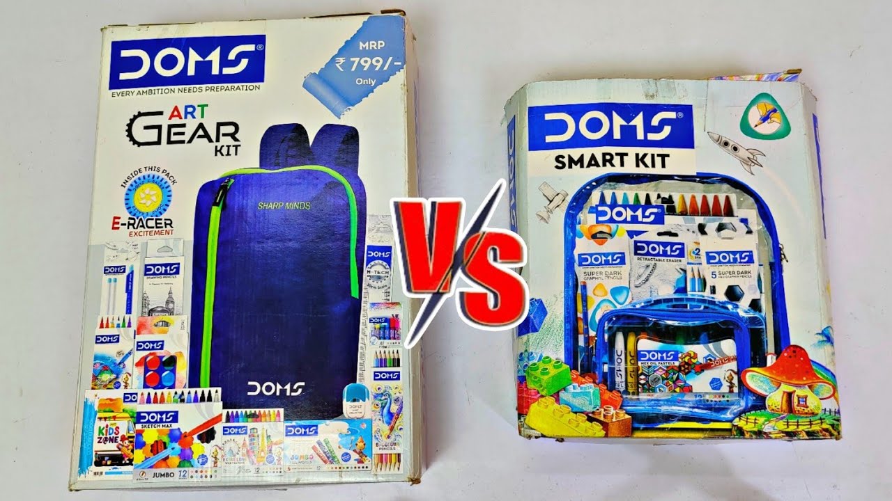 DOMS ART Gear KIT vs DOMS SMART KIT Unboxing & Review - YouTube