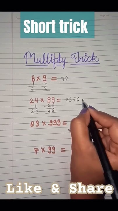 Multiplication trick|Multiply trick|Easy Multiply|Short Trick|#shorts #multiplication #short # ...