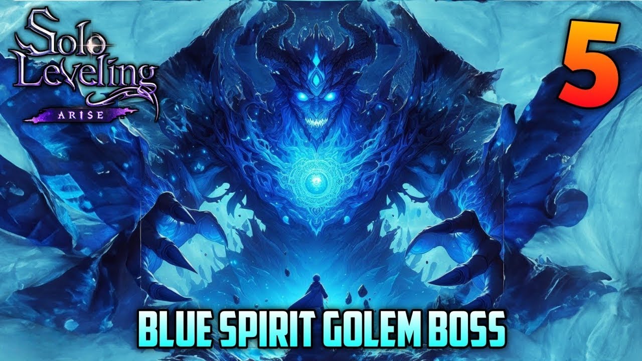 Solo Leveling ARISE Battlefield Of Trials - blue spirit golem (Floor 5 ...