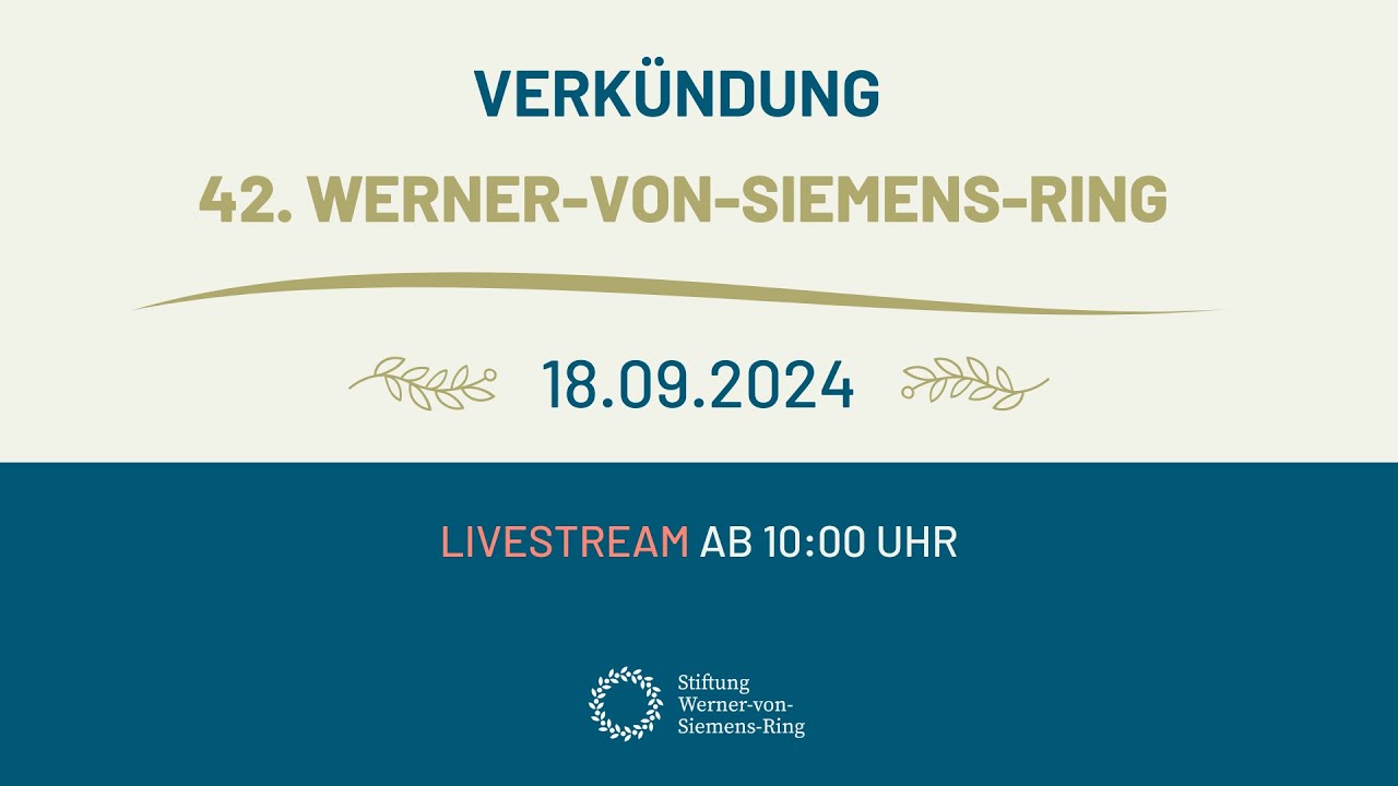 Verwunderlich Werner Von Siemens Ring Bildnull