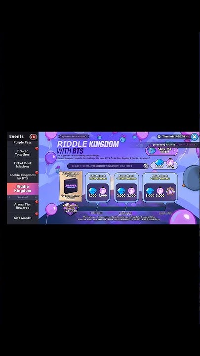 Cookie Run Kingdom BTS Riddle Answer - YouTube