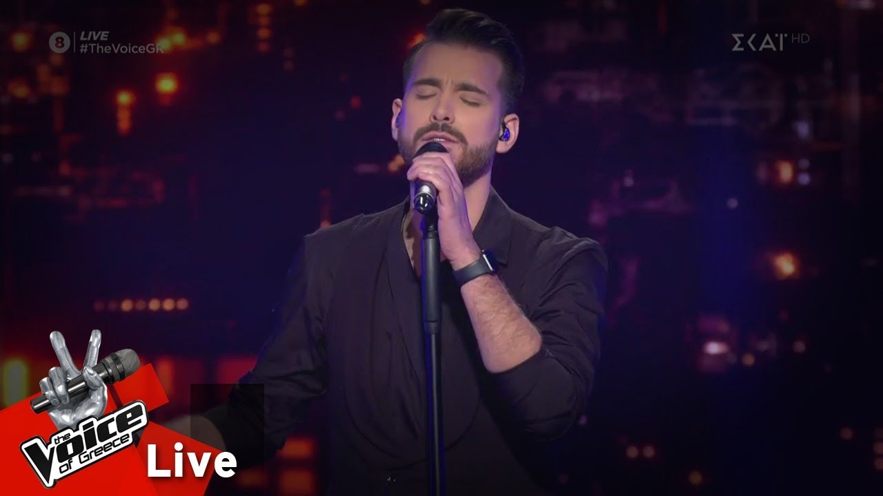 Κωνσταντίνος Δημητρακόπουλος - Αθήνα μου | 1o Live | The Voice of ...