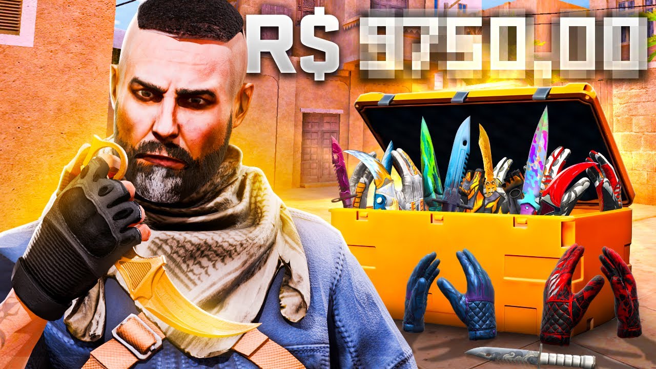 COMPREI TODAS AS SKINS DE FACA E LUVA DO STANDOFF 2 (antes de acabar o ...