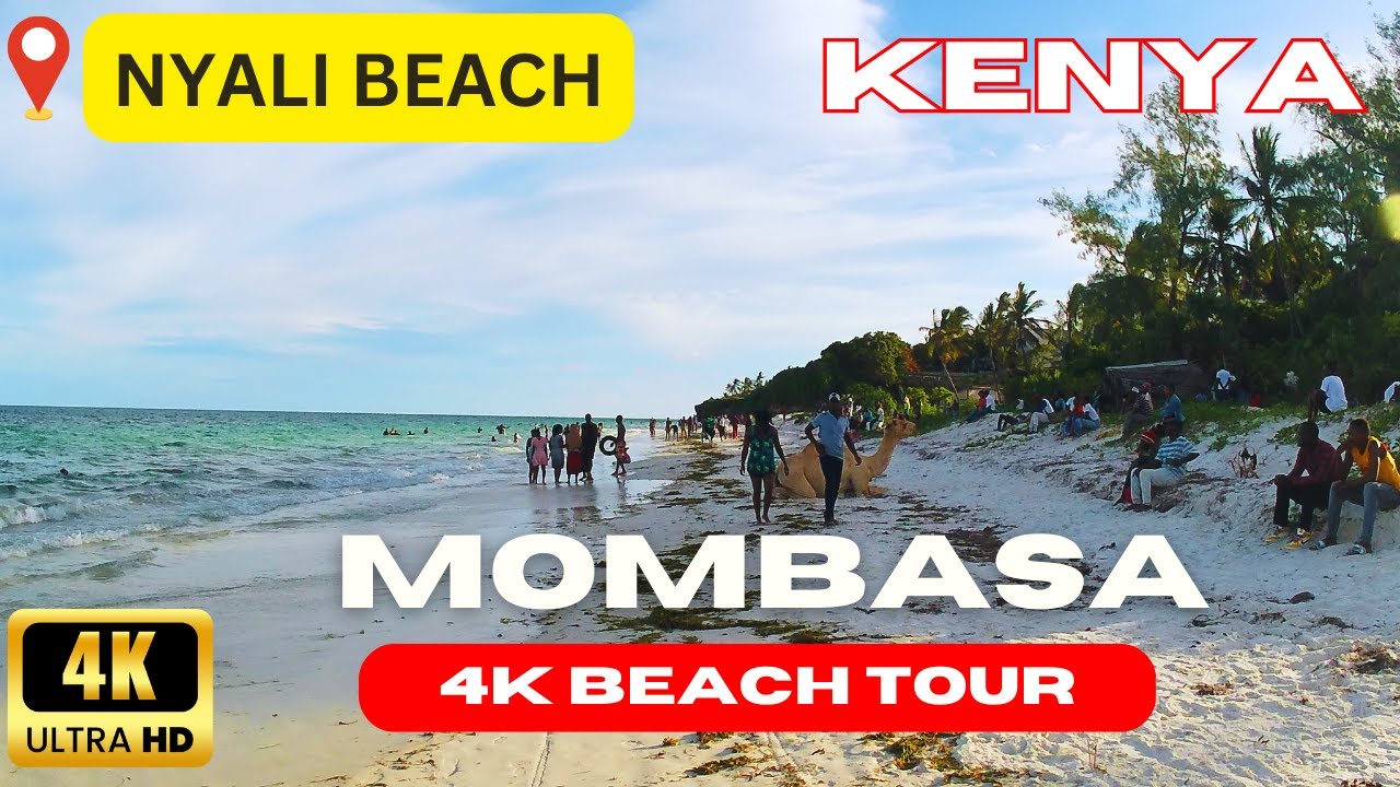 [4K] BEACH WALK - NYALI BEACH IN MOMBASA, KENYA - YouTube