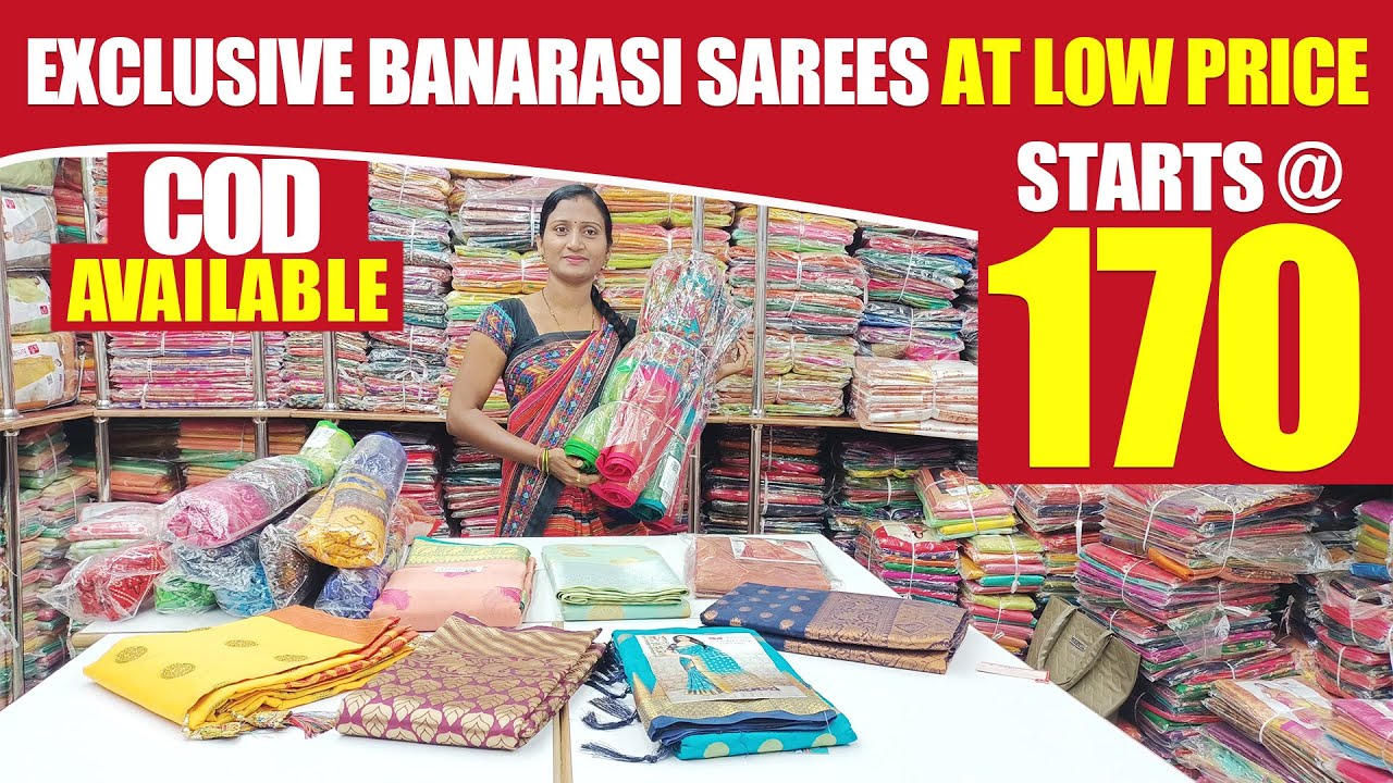 Sankranthi Special Banarasi Sarees at low price start at Rs170 Cash On ...