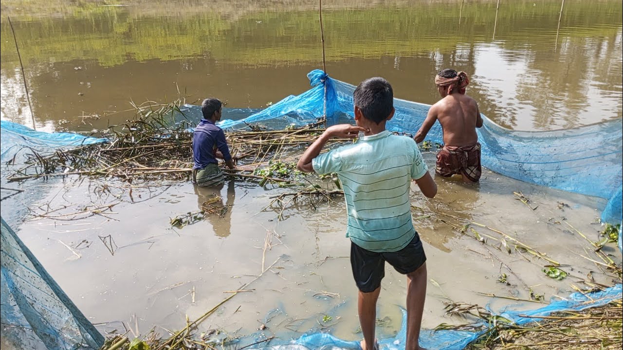 Video of fishing with stick in Baral river, Boal fishing, from ...