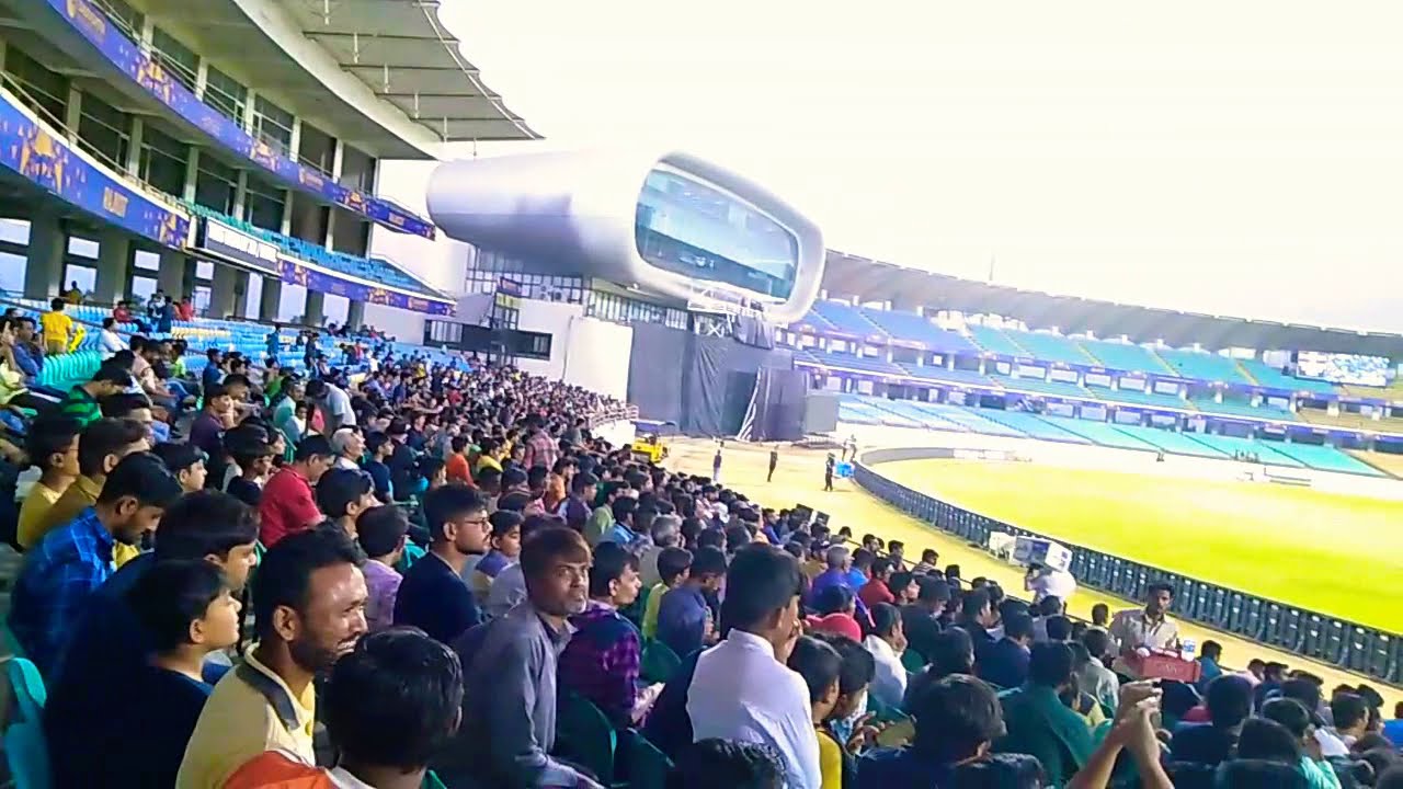 Rajkot cricket stadium inside view - YouTube