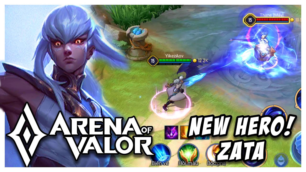 NEW HERO: ZATA (SHUSHENG) GAMEPLAY + SKILLS EXPLAINED | Arena of Valor | AOV | RoV ...