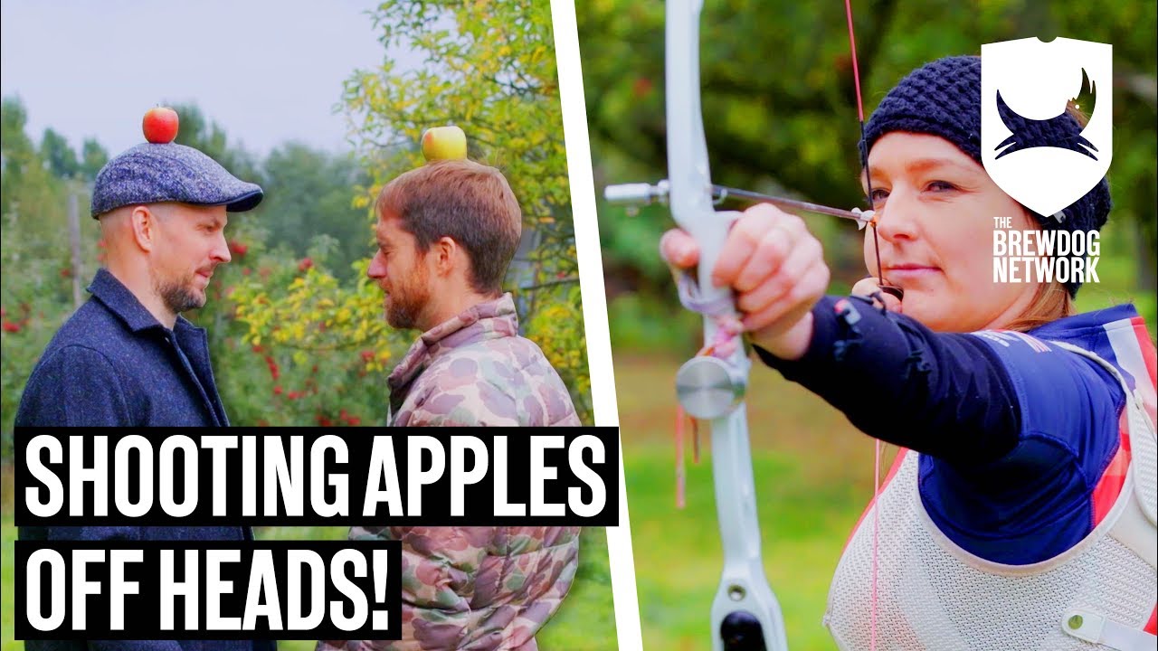 Olympian Archer Shoots Apples Off Heads! | The BrewDog Show - YouTube