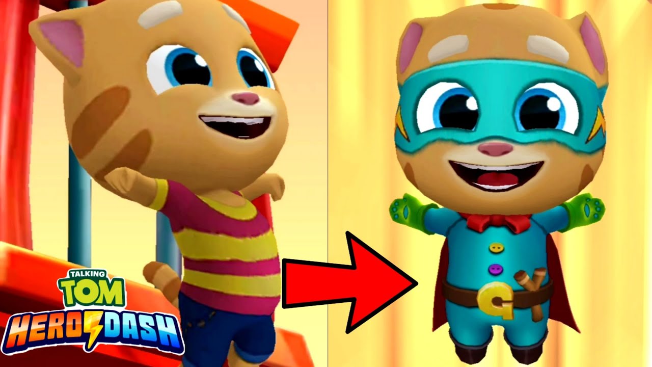 Talking Tom Hero Dash - Ginger - Gameplay, Android - LILU - YouTube