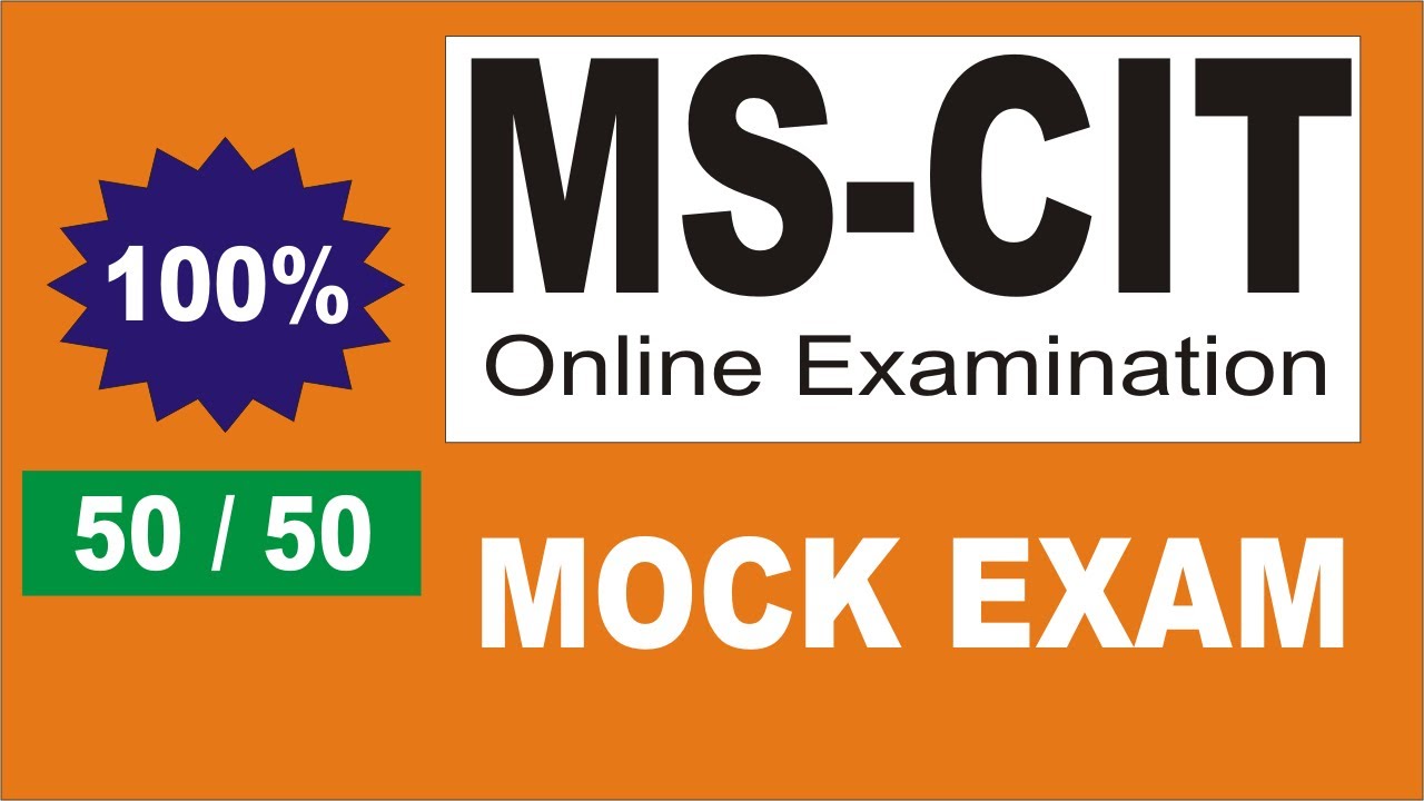 MS CIT MOCK EXAM. 50 OUT OF 50 - YouTube