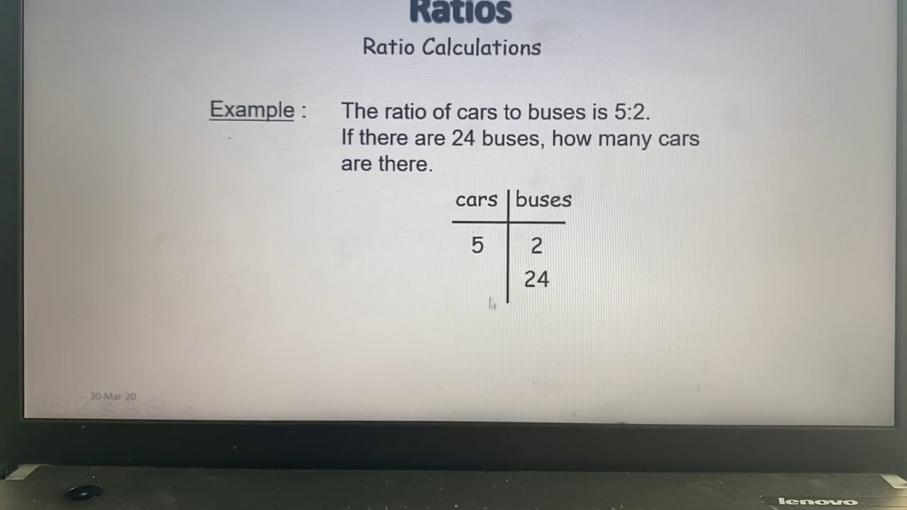 Ratio and Ratio Calculations - YouTube