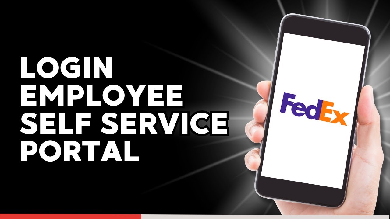 How to Login into the FedEx Employee Self Service Portal - YouTube