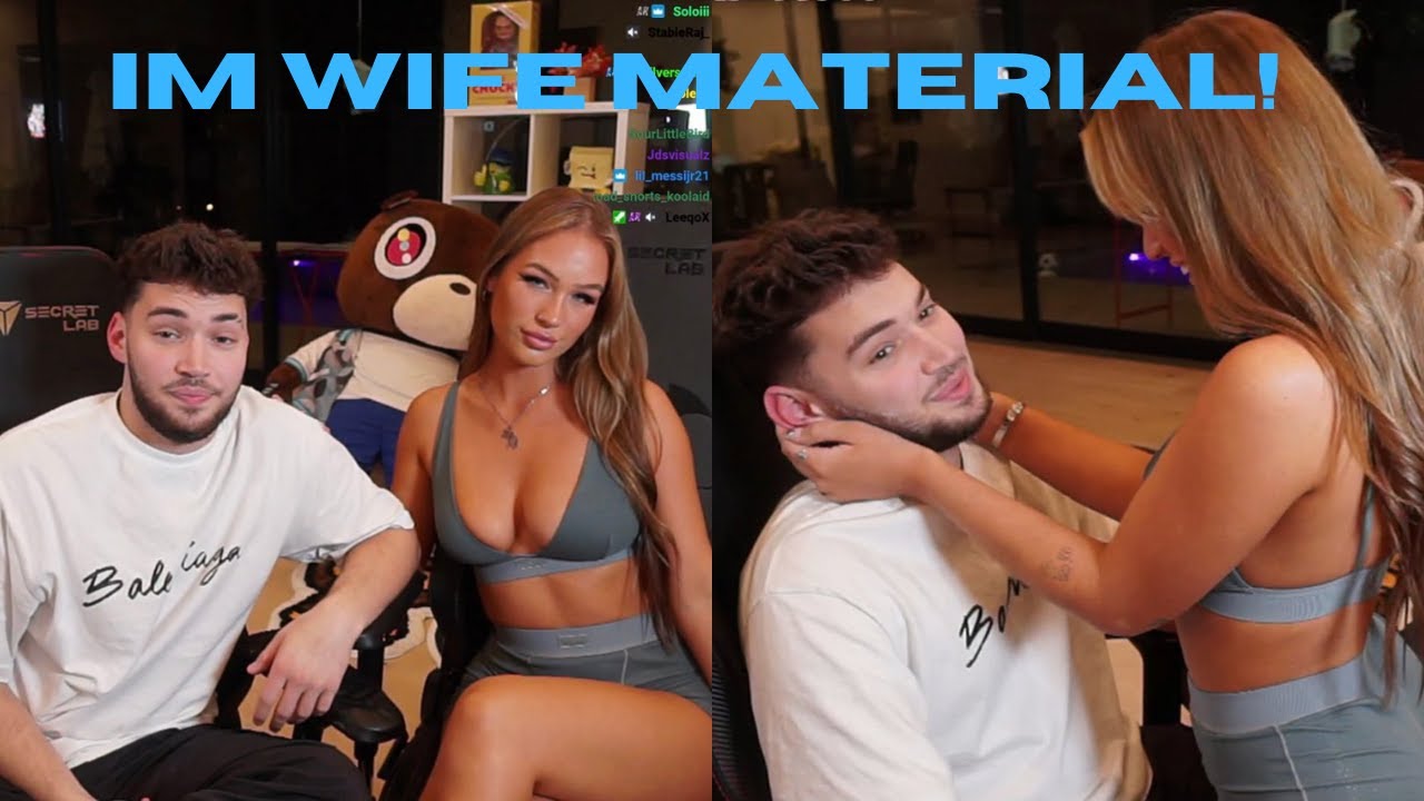 Adin Ross Kisses Sky Bri on Stream!! #adinross - YouTube