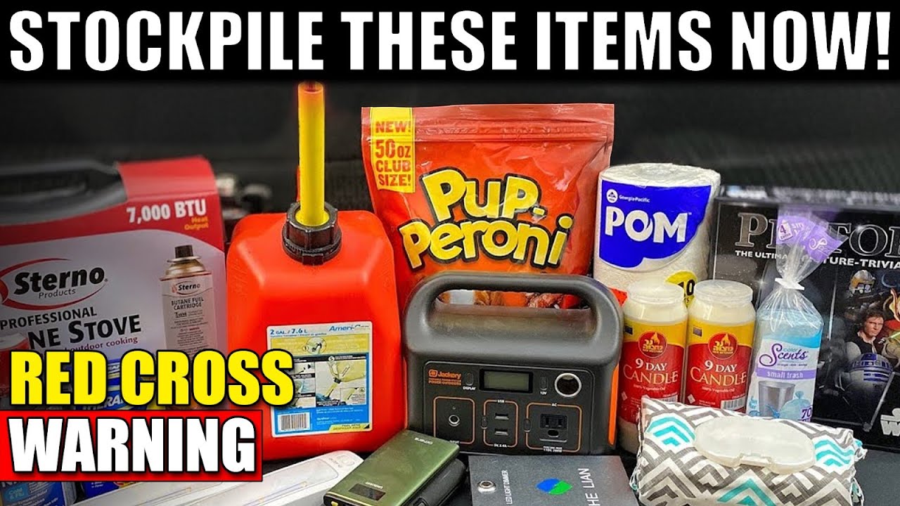 15 Urgent Items the Red Cross Recommends Stockpiling NOW - YouTube