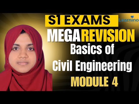 KTU 2024 - INTRODUCTION TO CIVIL ENGINEERING Module 4 - Revision - YouTube
