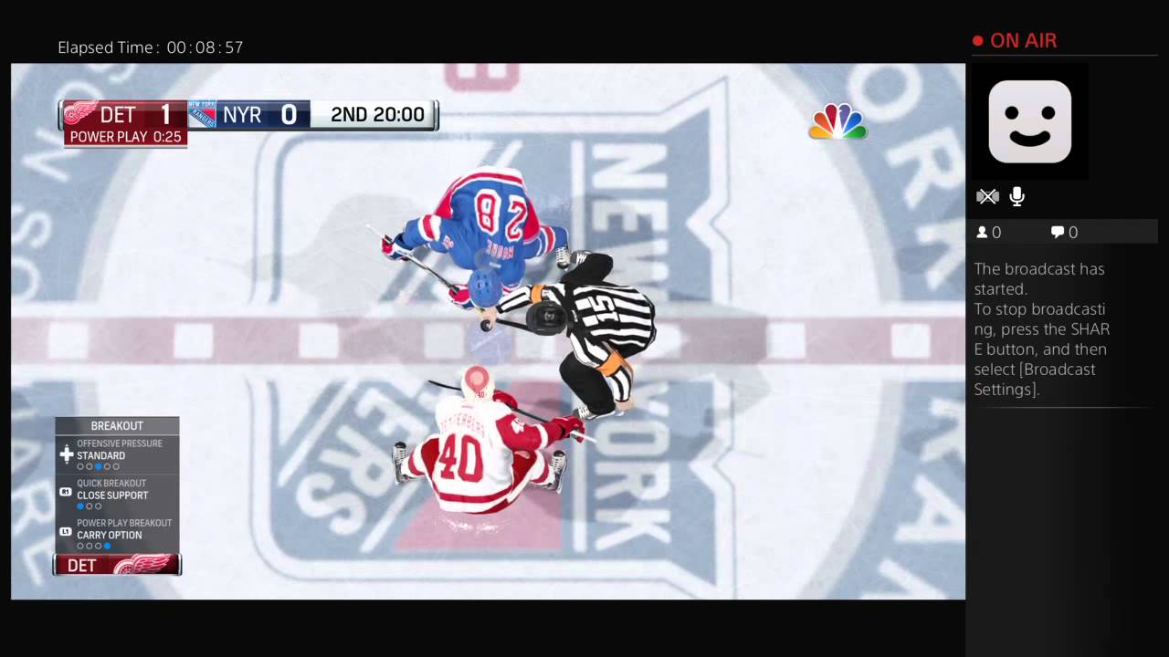 nhlpc's Live PS4 Broadcast 62W-6L-1otl rank 95 - YouTube