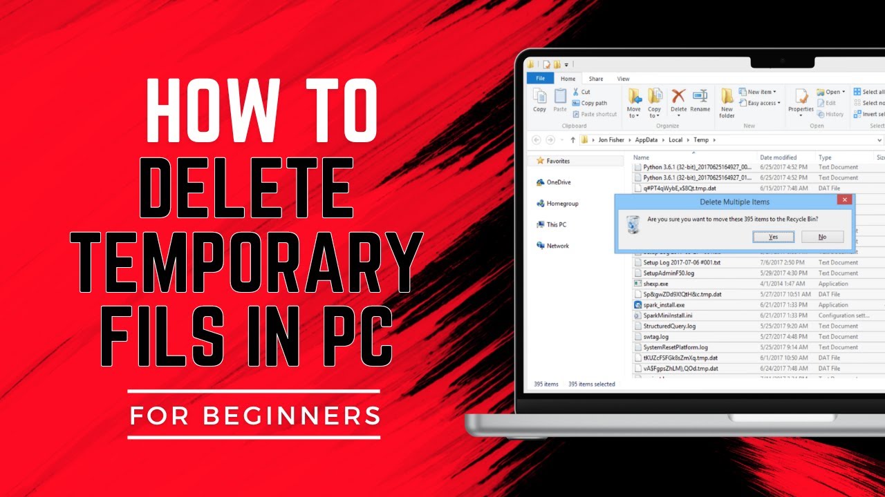 How to Delete Temporary Files in PC - YouTube