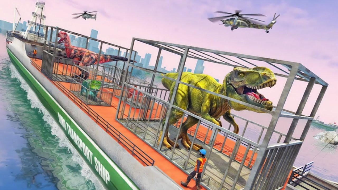 Animal Transport Cargo Ship 3D Android Gameplay | Dinosaur, Elephant ...