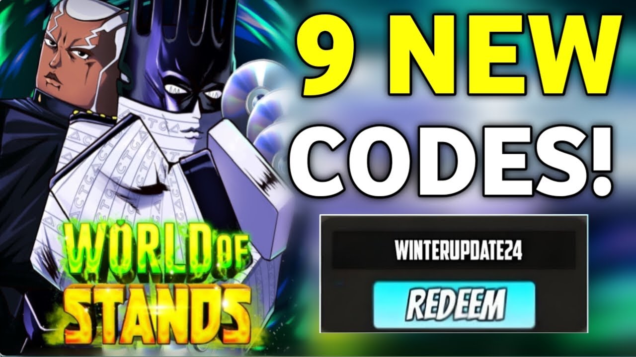 💥New Codes 💥 World Of Stands Codes 2025 - Roblox World Of Stands Codes ...