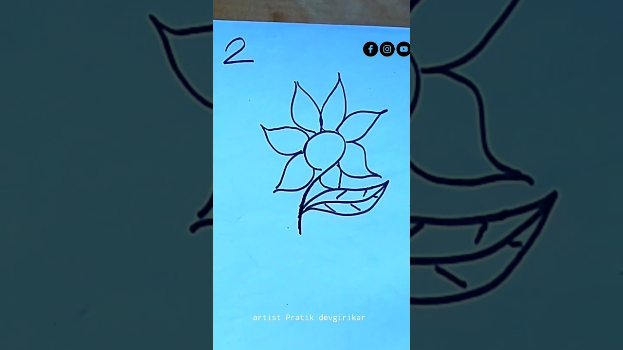 number 2 se drawing 🔥| number 2 drawing| kids drawing easy to draw # ...