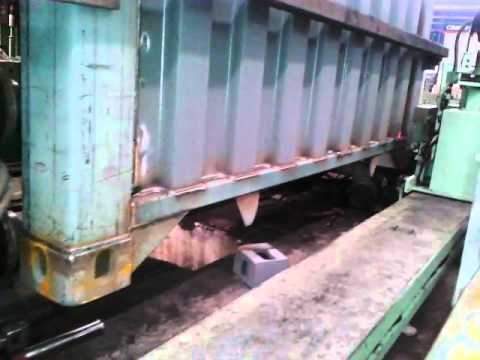 Shipping Container Rear End Frame Automated Welding 142825 - YouTube