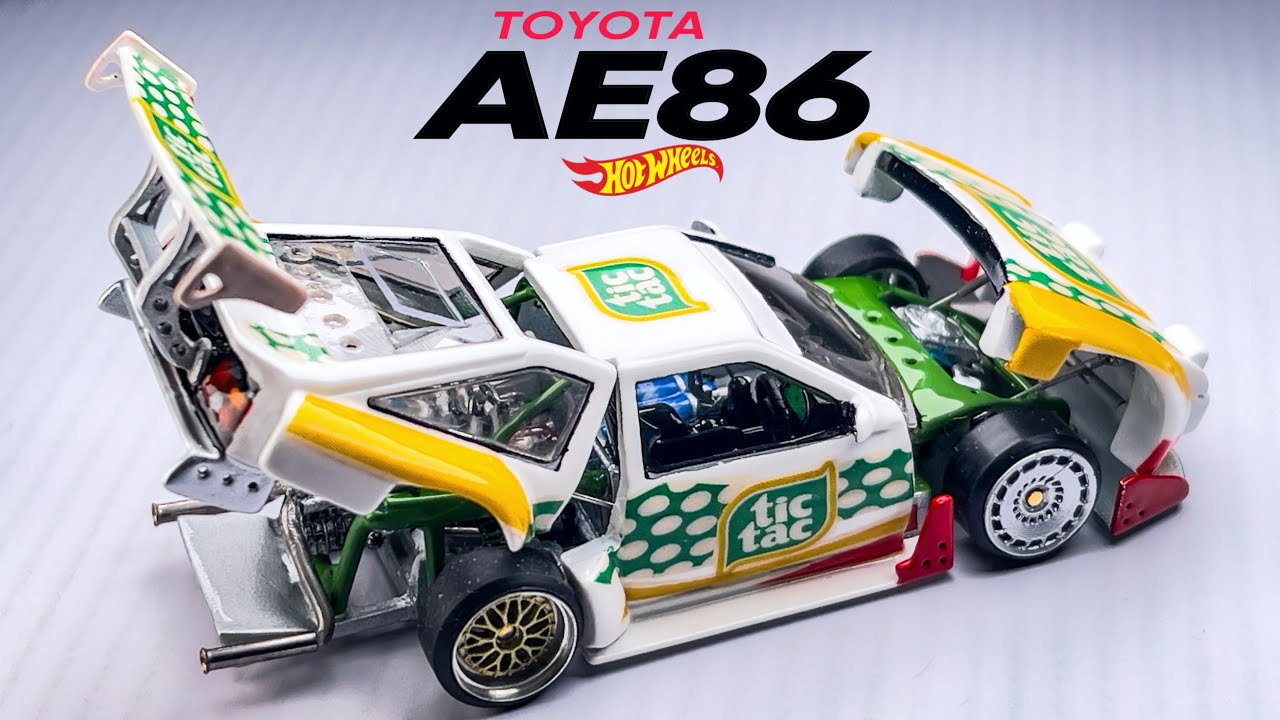 The ultimate diecast makeover Toyota AE 86 with Ferrari F40 Engine Hot ...