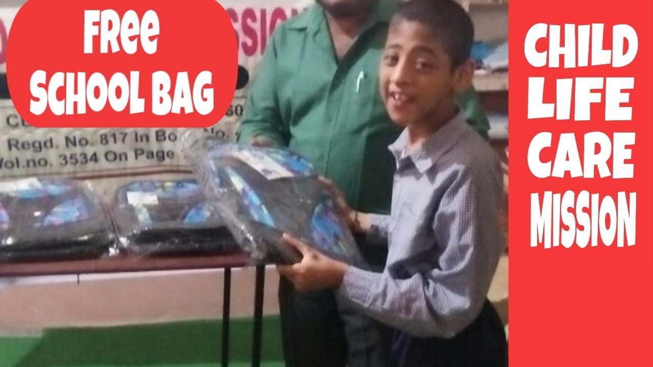 Free School Bag Distribution | Child Life Care Mission | - YouTube