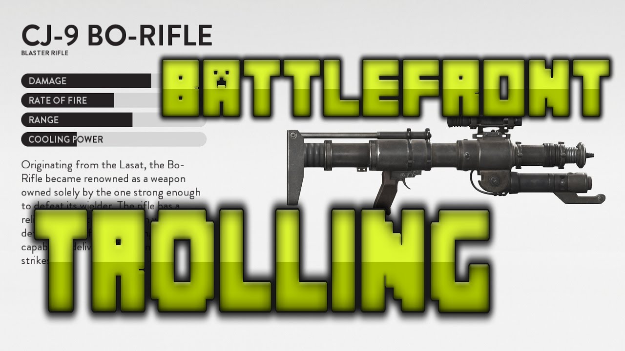 INSANE BO-RIFLE TROLLS || Star Wars Battlefront Trolling - YouTube