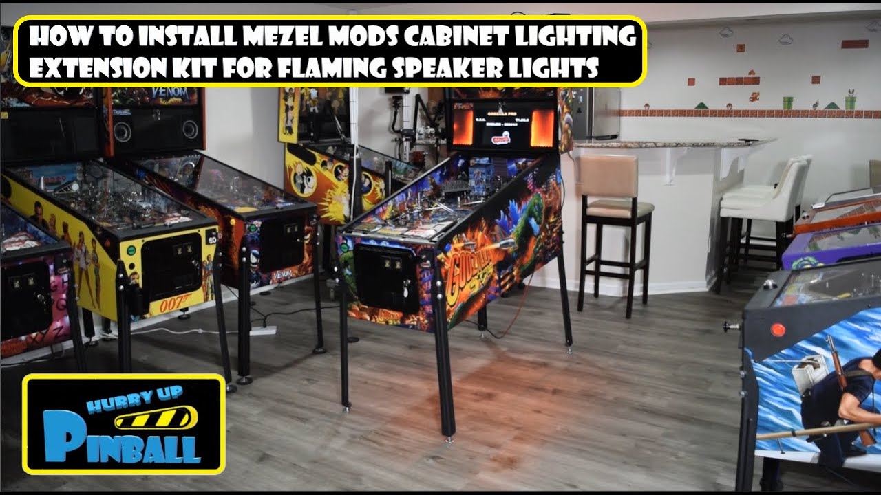 HurryUpPinball - How to Install Mezel Mods Cabinet Lighting Extension Kit for Flaming Speaker ...