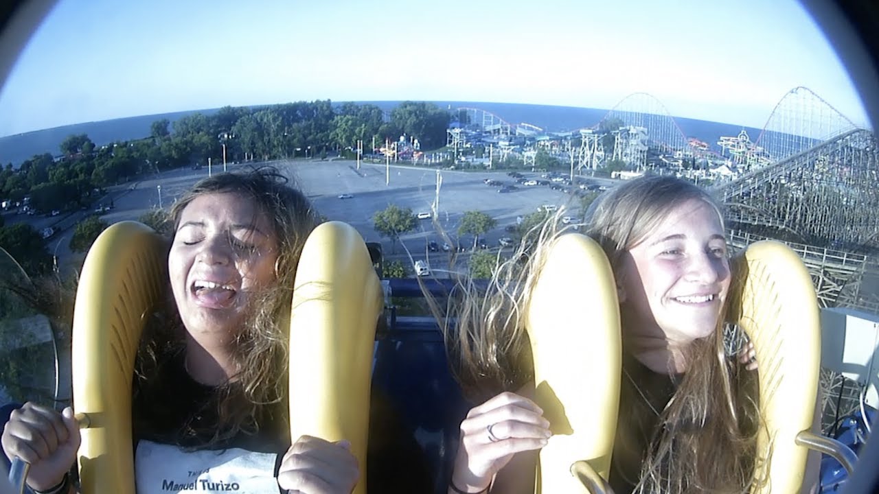 First ride ever on the Cedar Point Slingshot!!! 🎢 🎡🎠🎟️ - YouTube