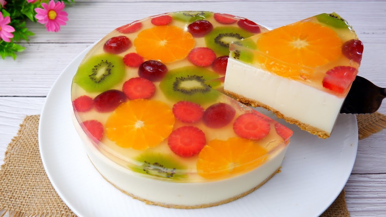 PUDING CHEESECAKE BUAH | Bisa dijadikan ide kue ulang tahun | Pecinta ...