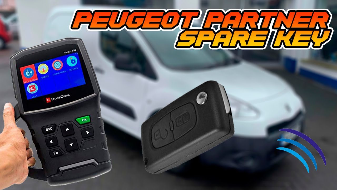 Cutting and Programming Spare Key for a 2012 Peugeot Partner | CGDI ...